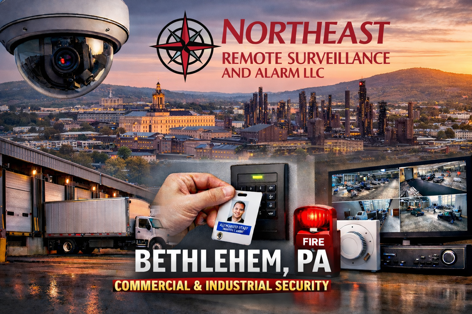 Commercial & Industrial Security Installation Bethlehem PA | NERSA